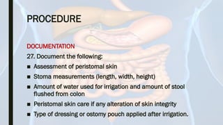 COLOSTOMY & ILEOSTOMY CARE POWER POINT PRESENTATION | PPTX