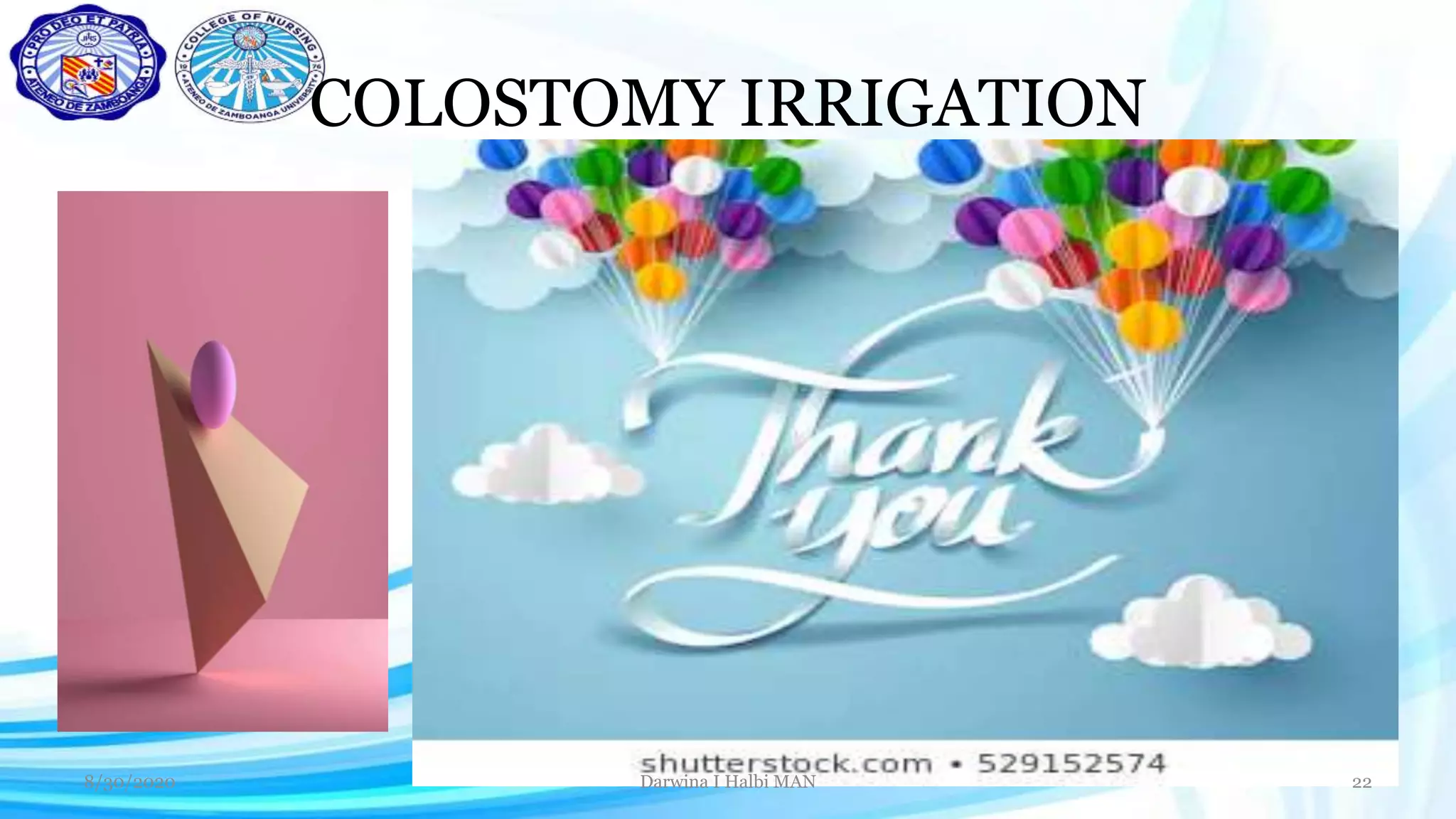 Colostomy irrigation | PPTX