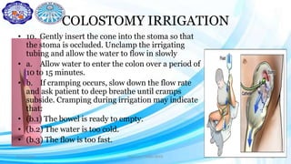 Colostomy irrigation | PPTX