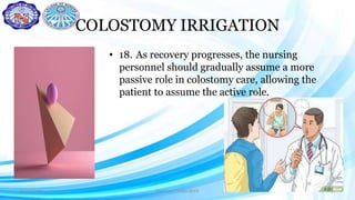 Colostomy irrigation | PPTX