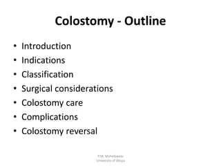 A slide on Colostomy care and management | PPT