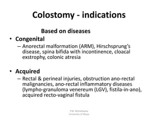 A slide on Colostomy care and management | PPT