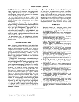 Health Factors In Colostrum | PDF