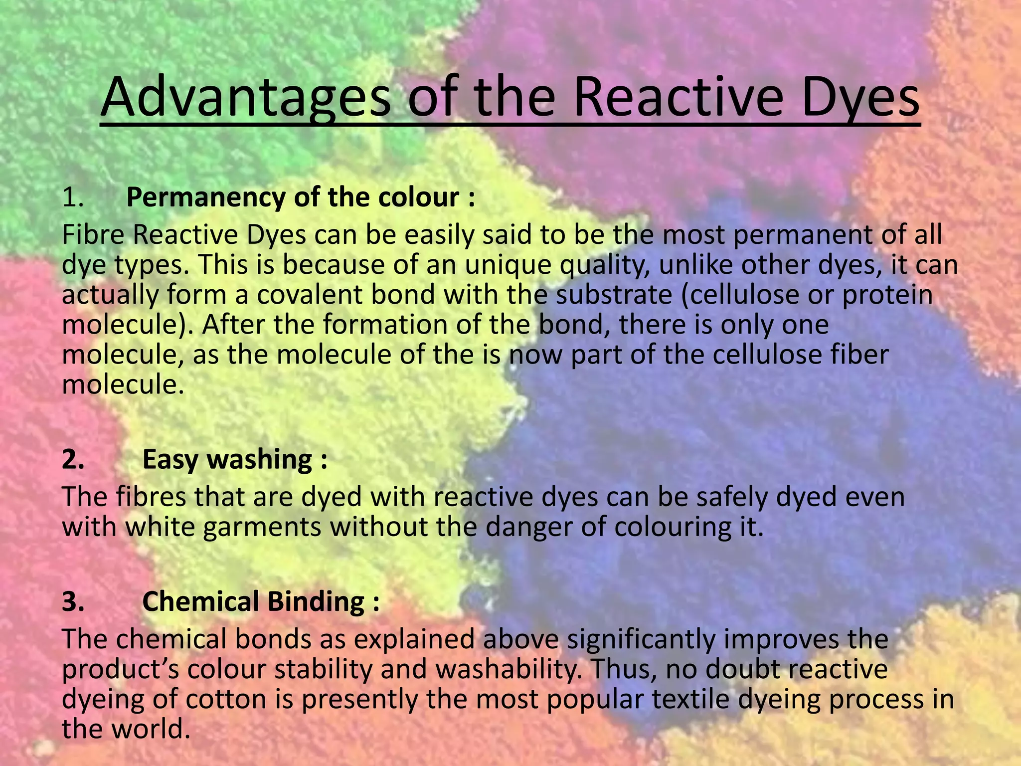 Reactive Dyes | PPTX