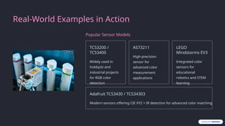 COLOUR-SENSOR PPT IN DETAILED AND SIMPLE PPT | PPTX