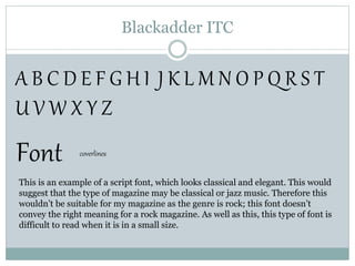 Colour and font | PPTX