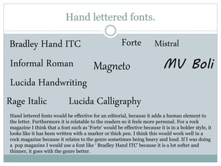 Colour and font | PPTX