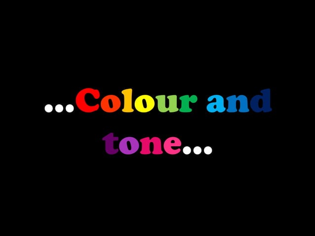 Colour and tone | PPTX | Painting | Arts and Crafts