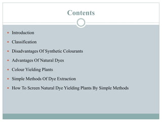 Colourants from flowers | PPTX
