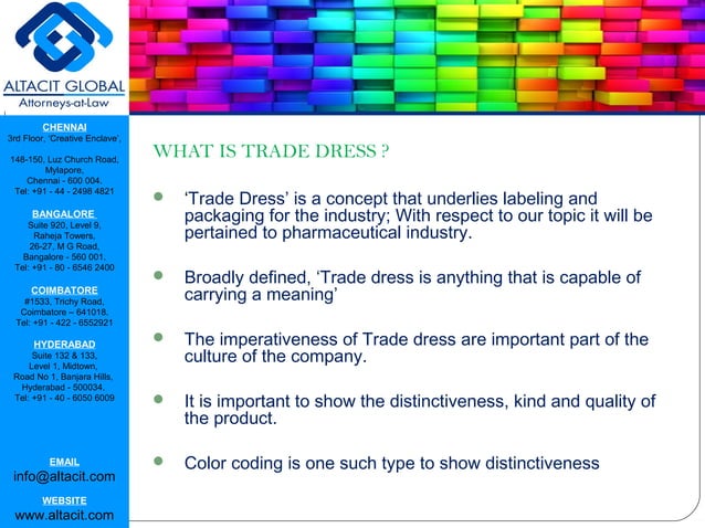 Colour as a pharmaceutical trade dress | PPT