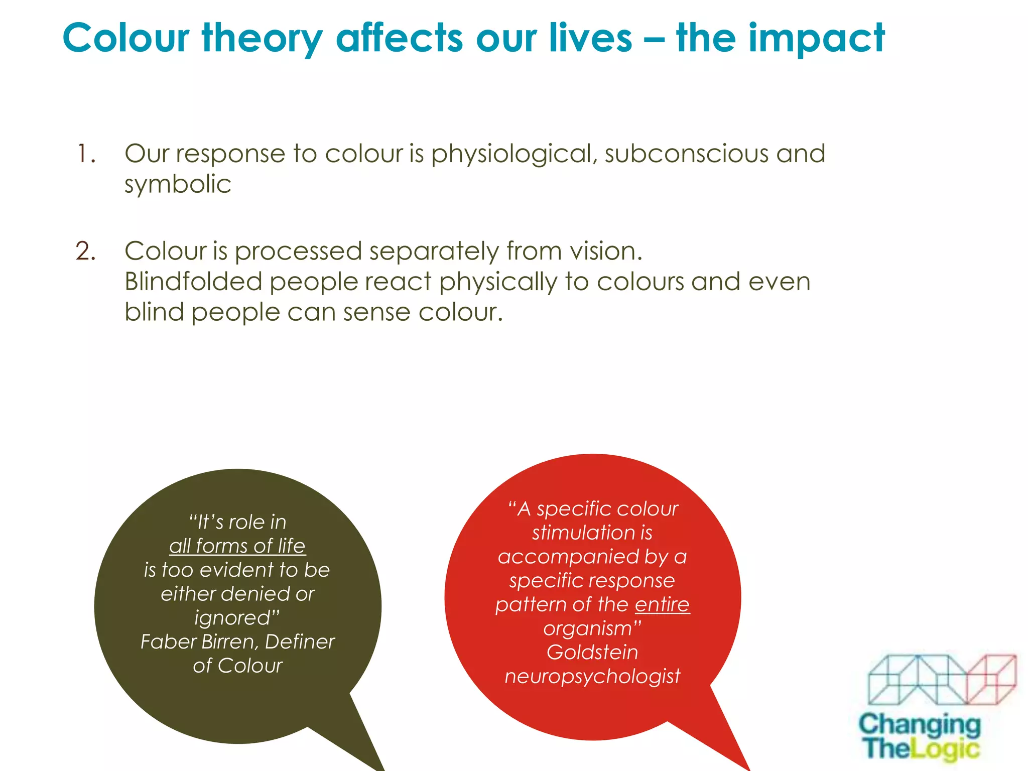 How colour psychology affects environments | PPTX | Physics | Science