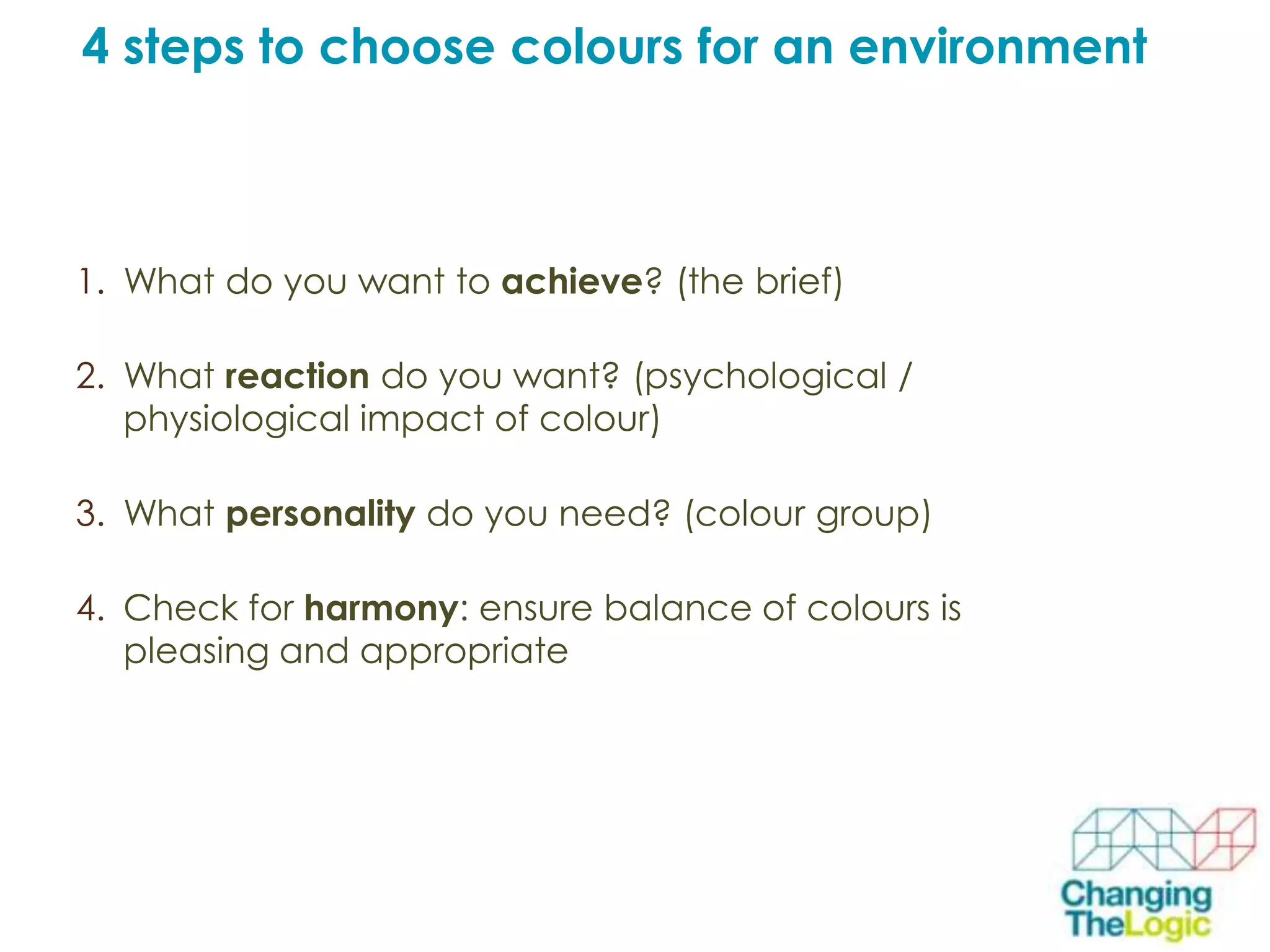 How Colour Psychology Affects Environments Ppt