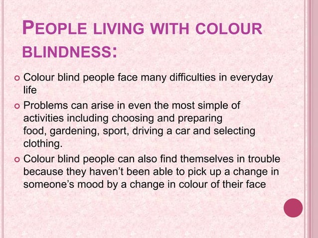Colour blindness ppt by meera qaiser | PPTX | Eye and Vision Conditions ...