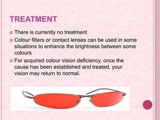 Colour blindness ppt by meera qaiser | PPT
