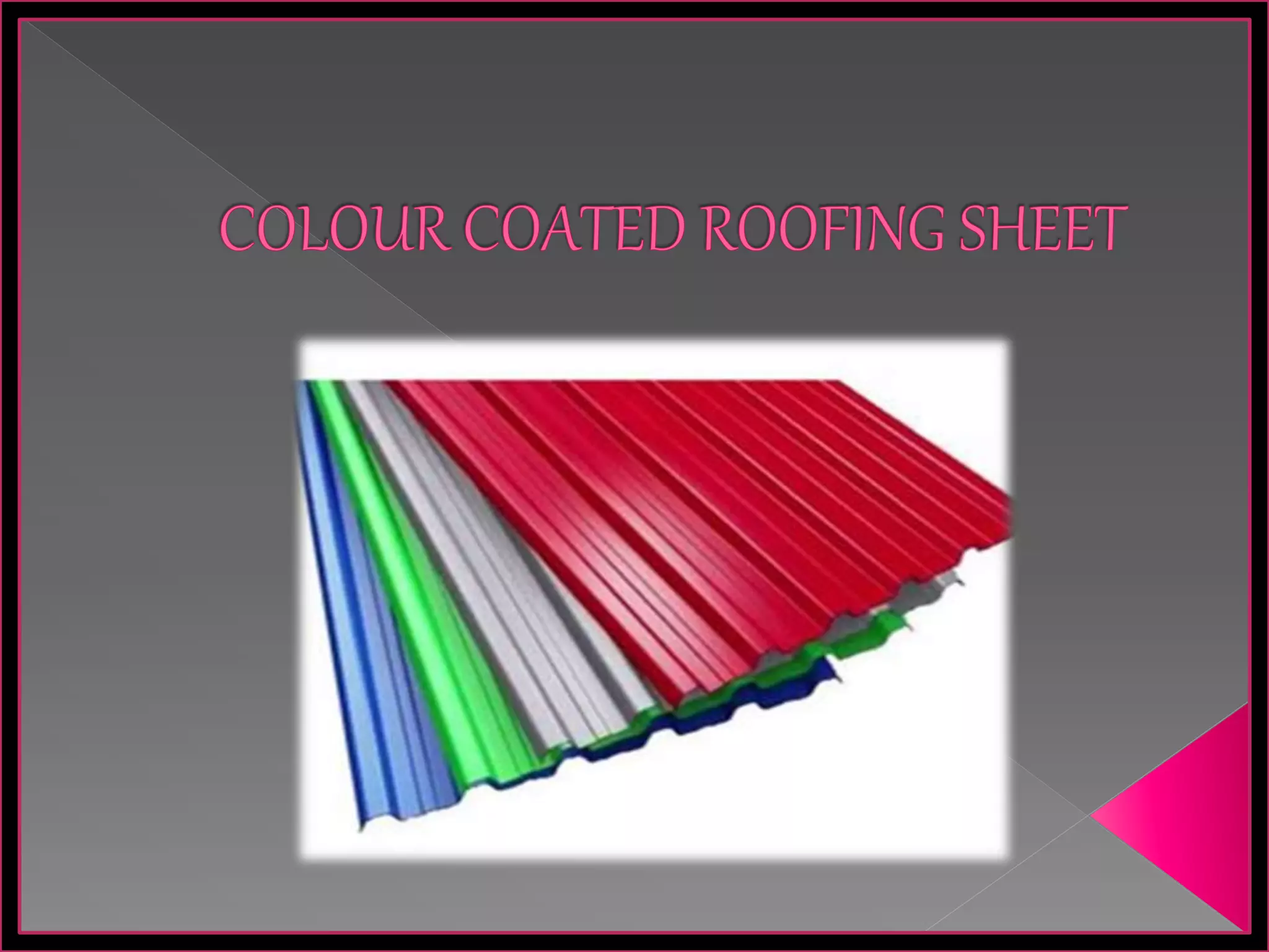 Colour Coated Roofing Sheet,Corrugated Colour Coated Tile,JSW Roofing ...