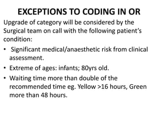 COLOUR CODING IN THE PERIOPERATIVE NURSING PRACTICE. | PPTX