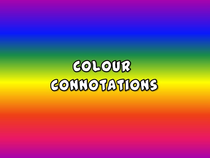 Colour connotations