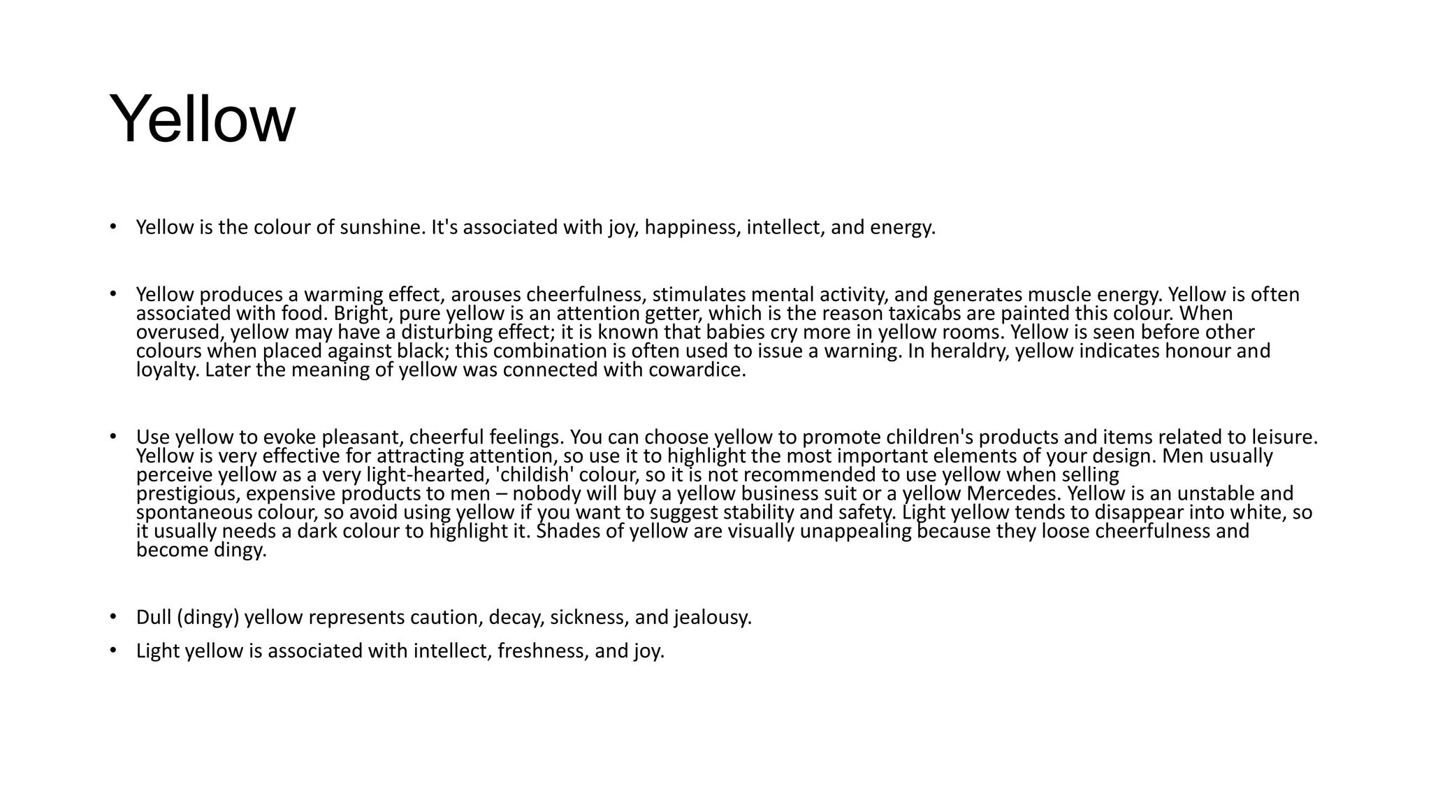 Colour connotations | PPT