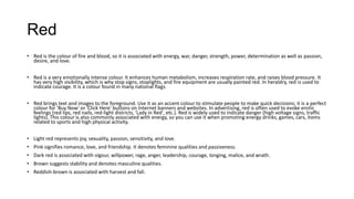 Colour connotations | PPT