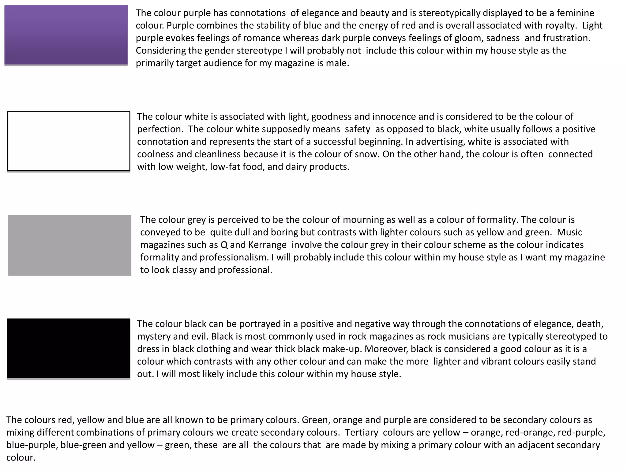 Colour conotations | PPTX