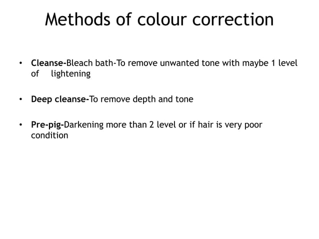 Colour correction ppt | PPT