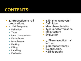 Coloured cosmetics &nail cosmetics | PPTX