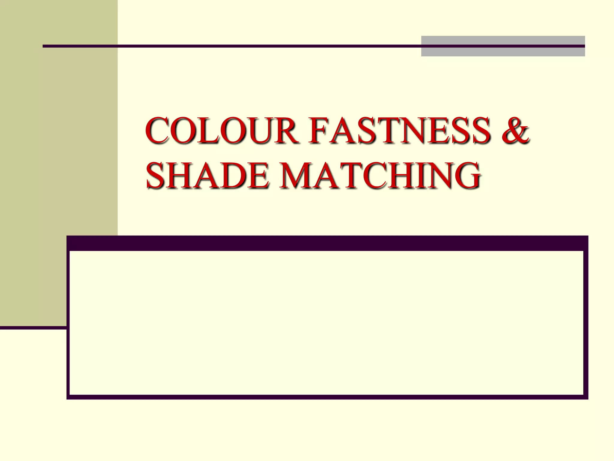 Colour fastness | PDF