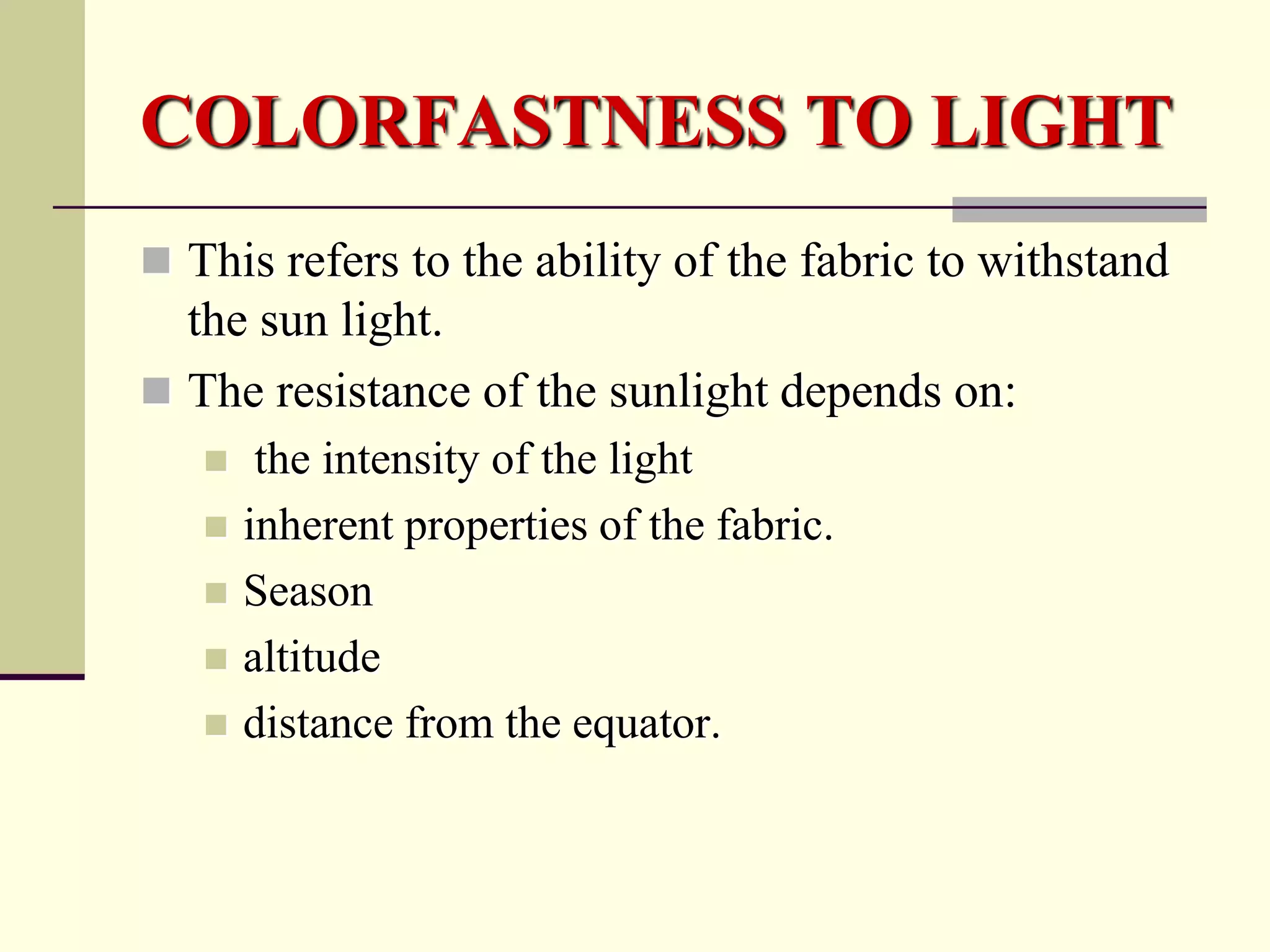Colour fastness | PDF