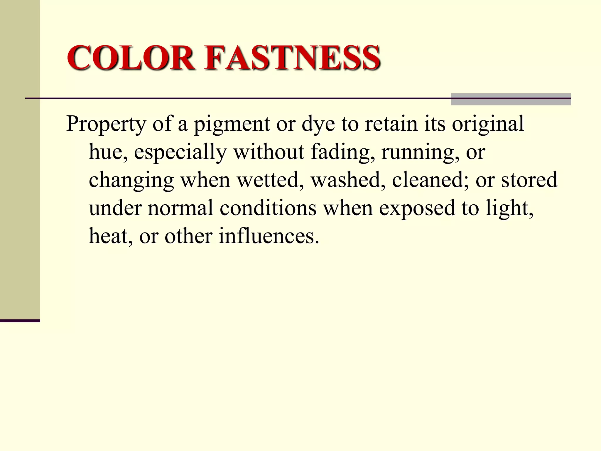 Colour fastness | PDF