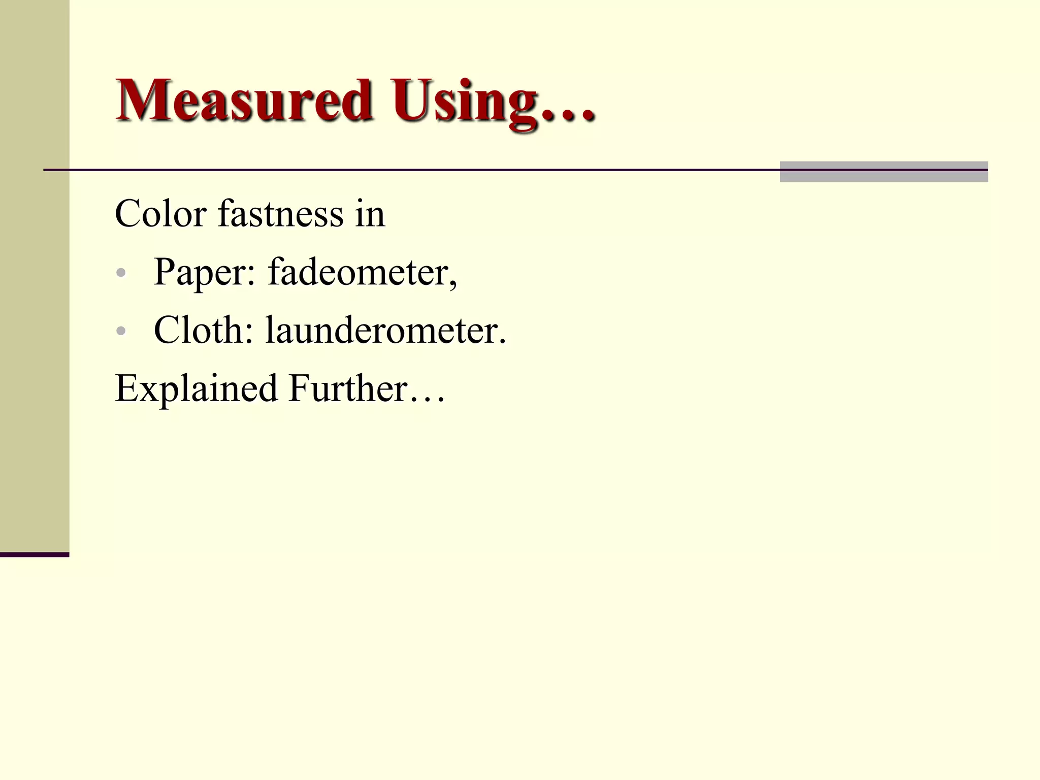 Colour fastness | PDF