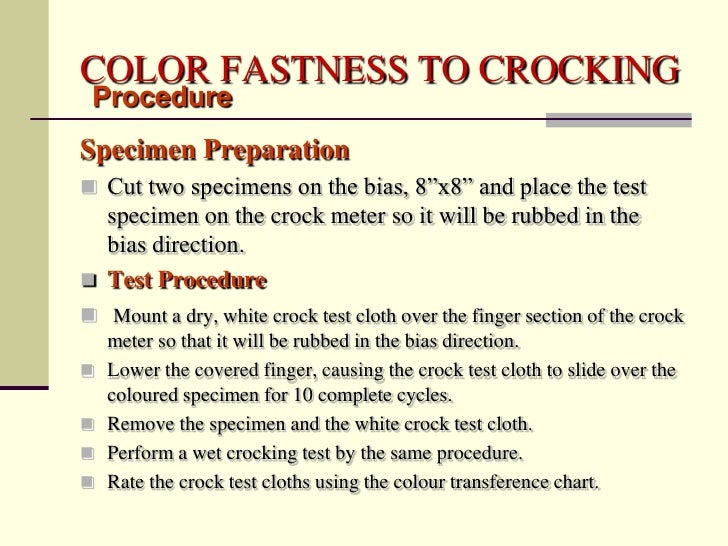 Colour fastness