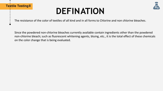 this ppt all about colur fastness to bleaching | PPT