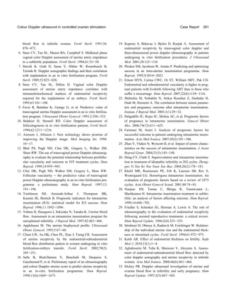 Colour Doppler ultrasound in controlled ovarian stimulation with ...