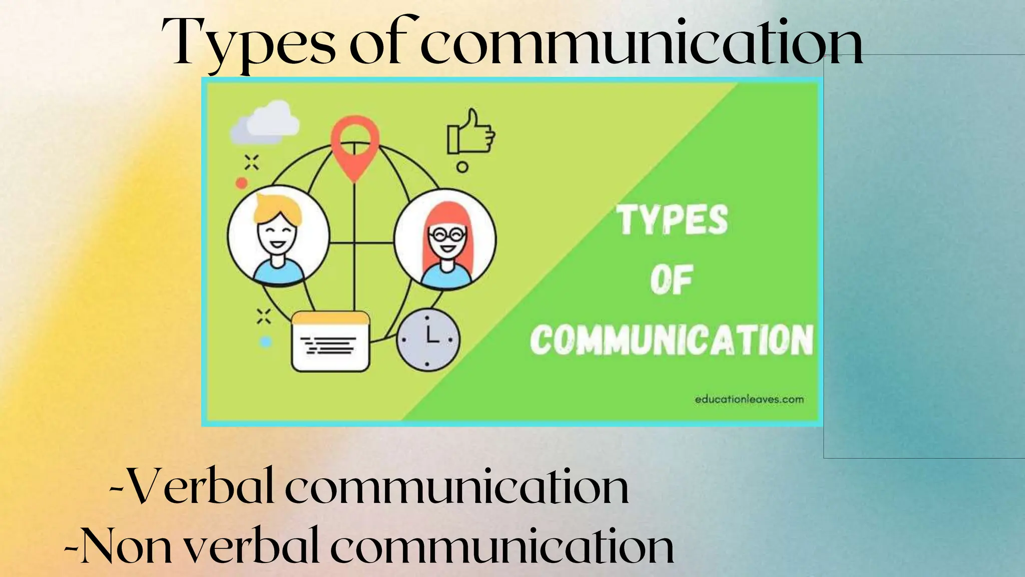 TYPES OF COMMUNICATION -VERBAL AND NON-VERBAL | PPTX