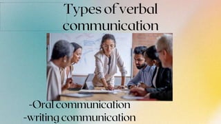 TYPES OF COMMUNICATION -VERBAL AND NON-VERBAL | PPTX