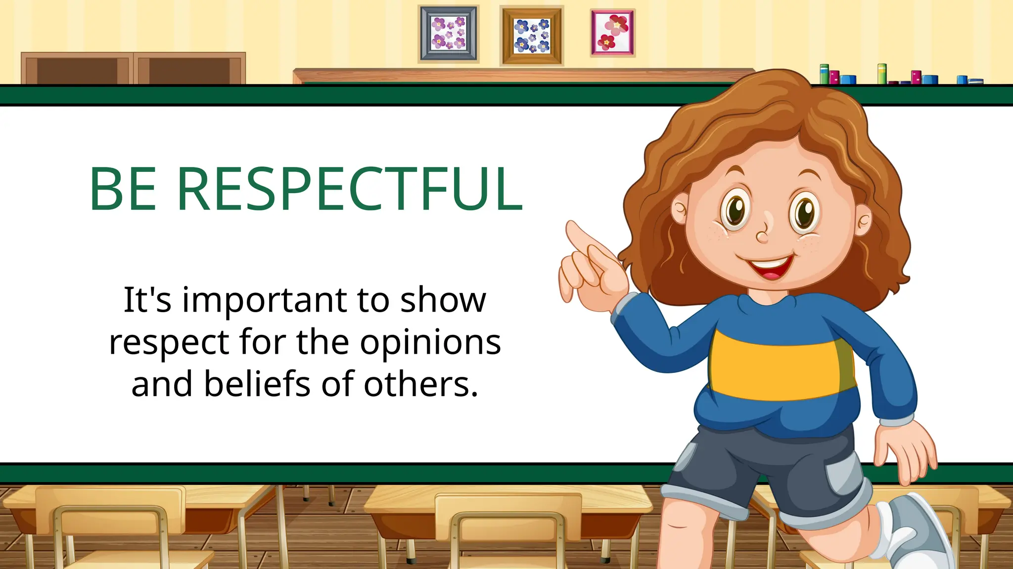 Colourful Cartoon Elementary Classroom Rules Educational Presentation.pptx