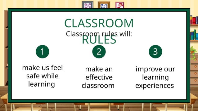 Colourful Cartoon Elementary Classroom Rules Educational Presentation.pptx