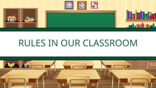 Colourful Cartoon Elementary Classroom Rules Educational Presentation.pptx