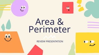 Colourful Fun Illustrative Area and Perimeter Math Presentation (1 ...