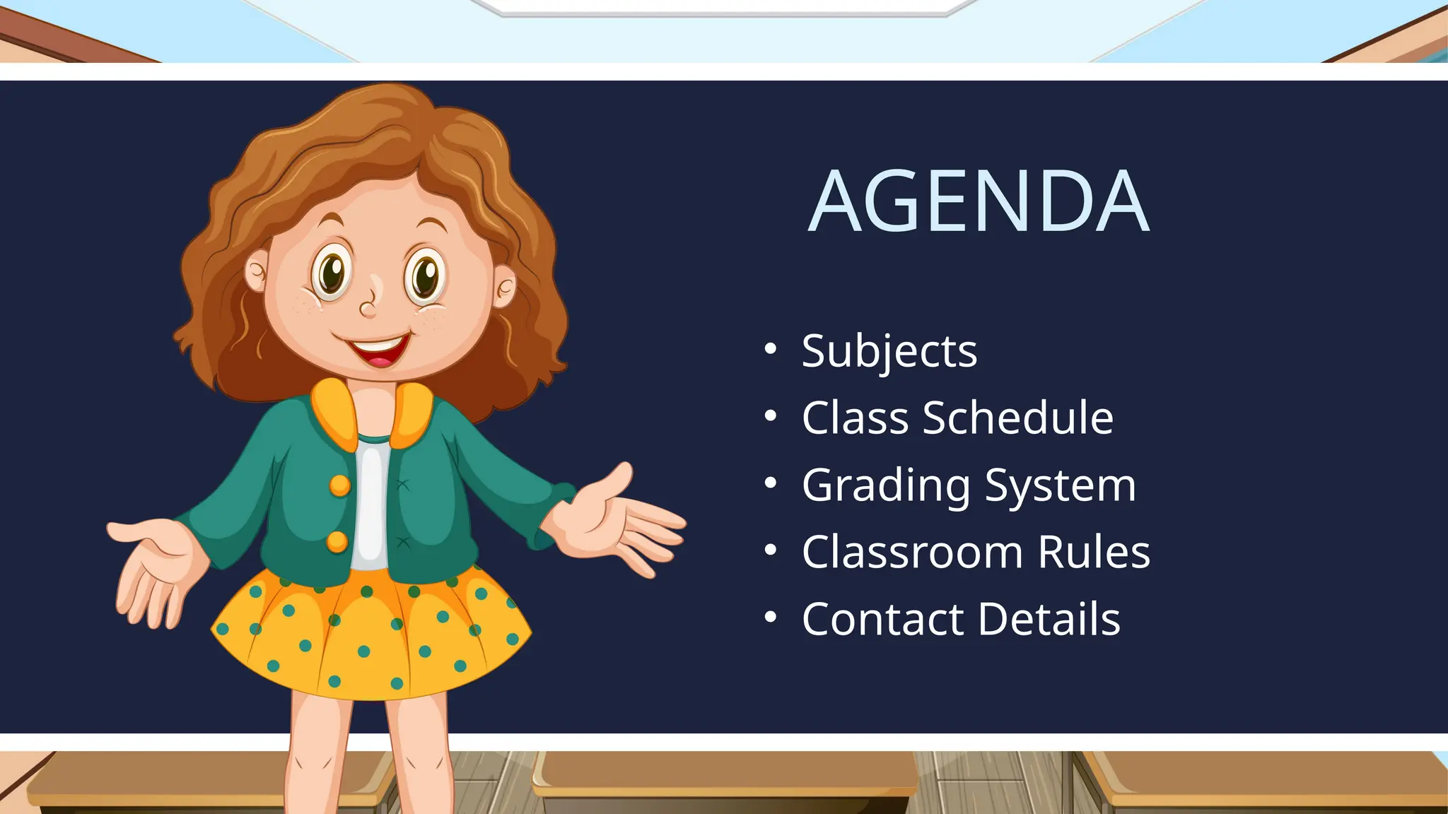 Colourful Illustrative Back to School Orientation Agenda Education Presentation.pptx