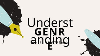 Colourful Illustrative English Genre Types and Conventions Presentation ...