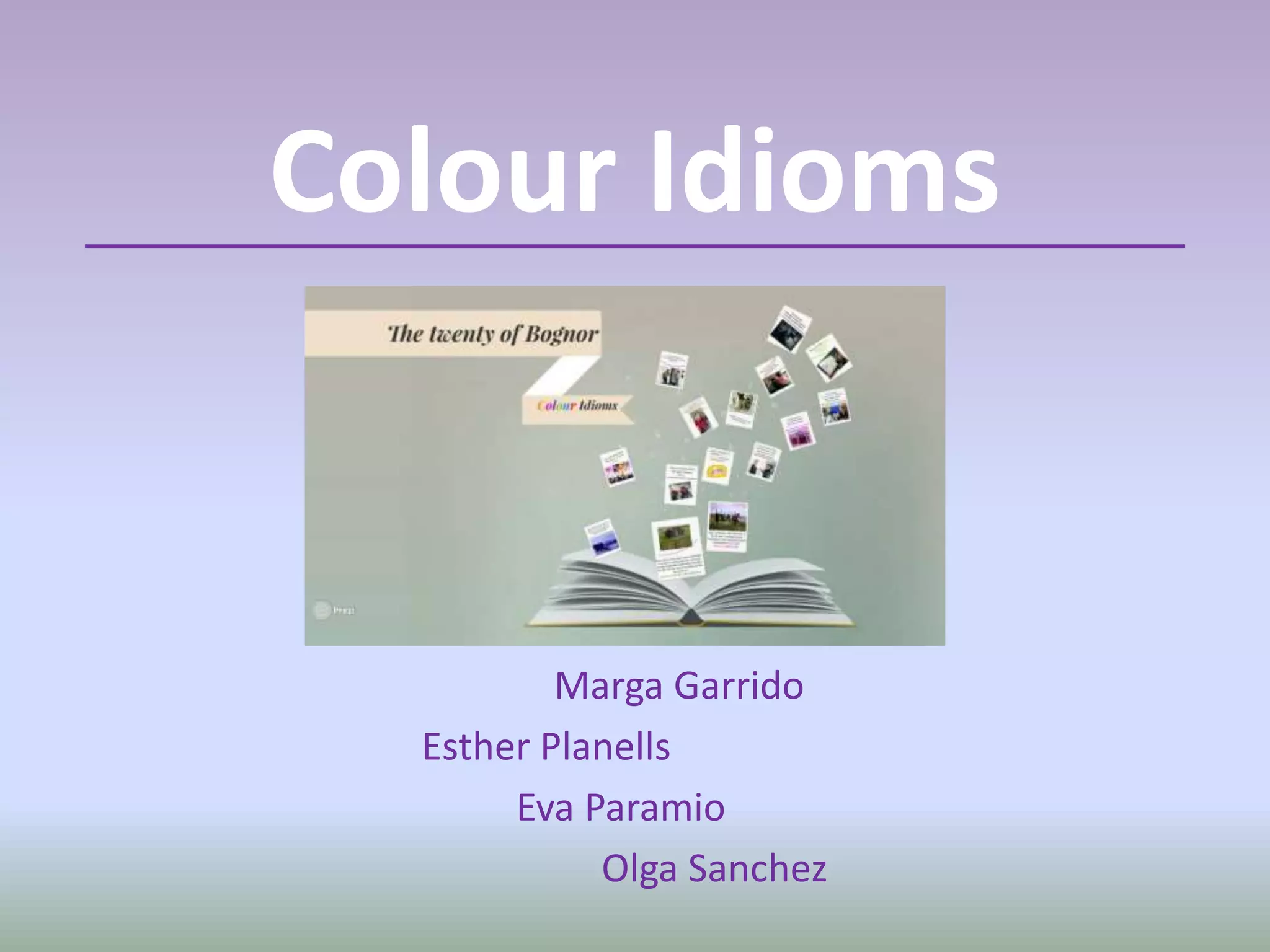 Colour idioms | PPTX