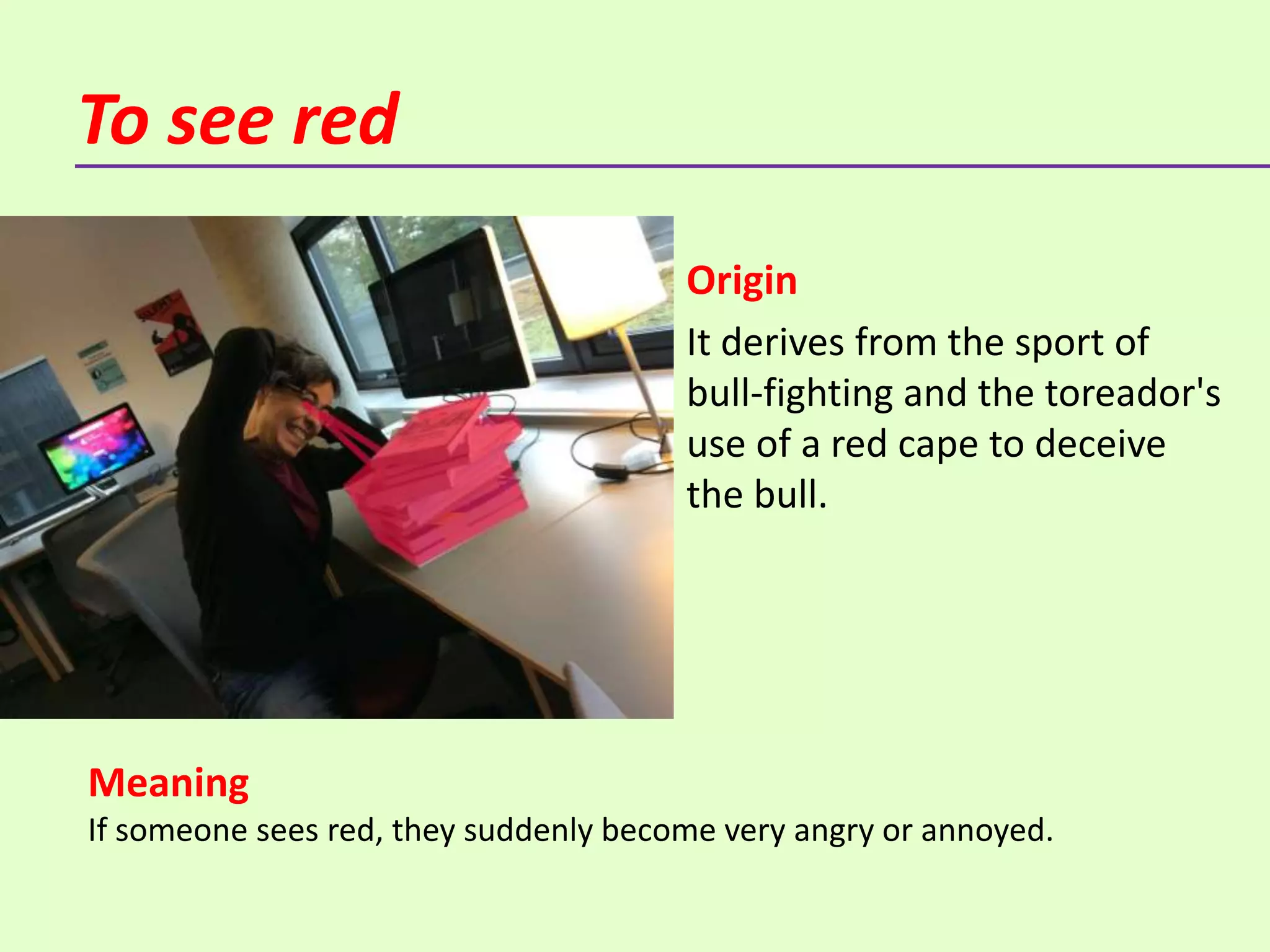 Colour idioms | PPTX