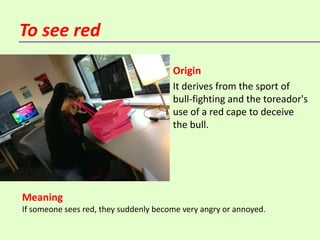 Colour idioms | PPTX