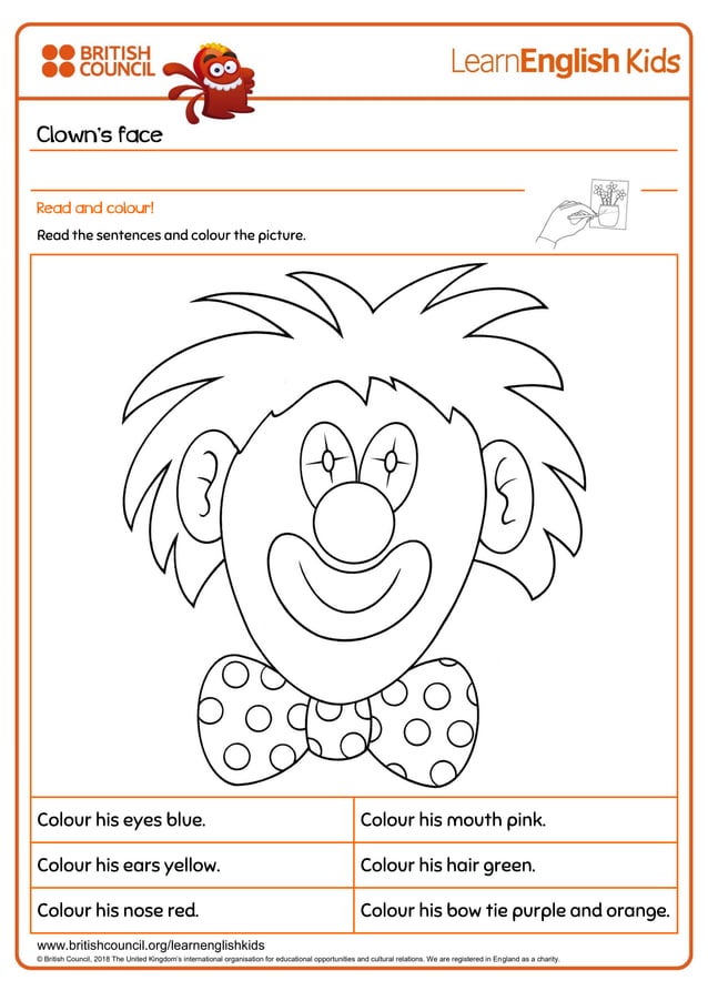 Colouring clowns-face | PDF