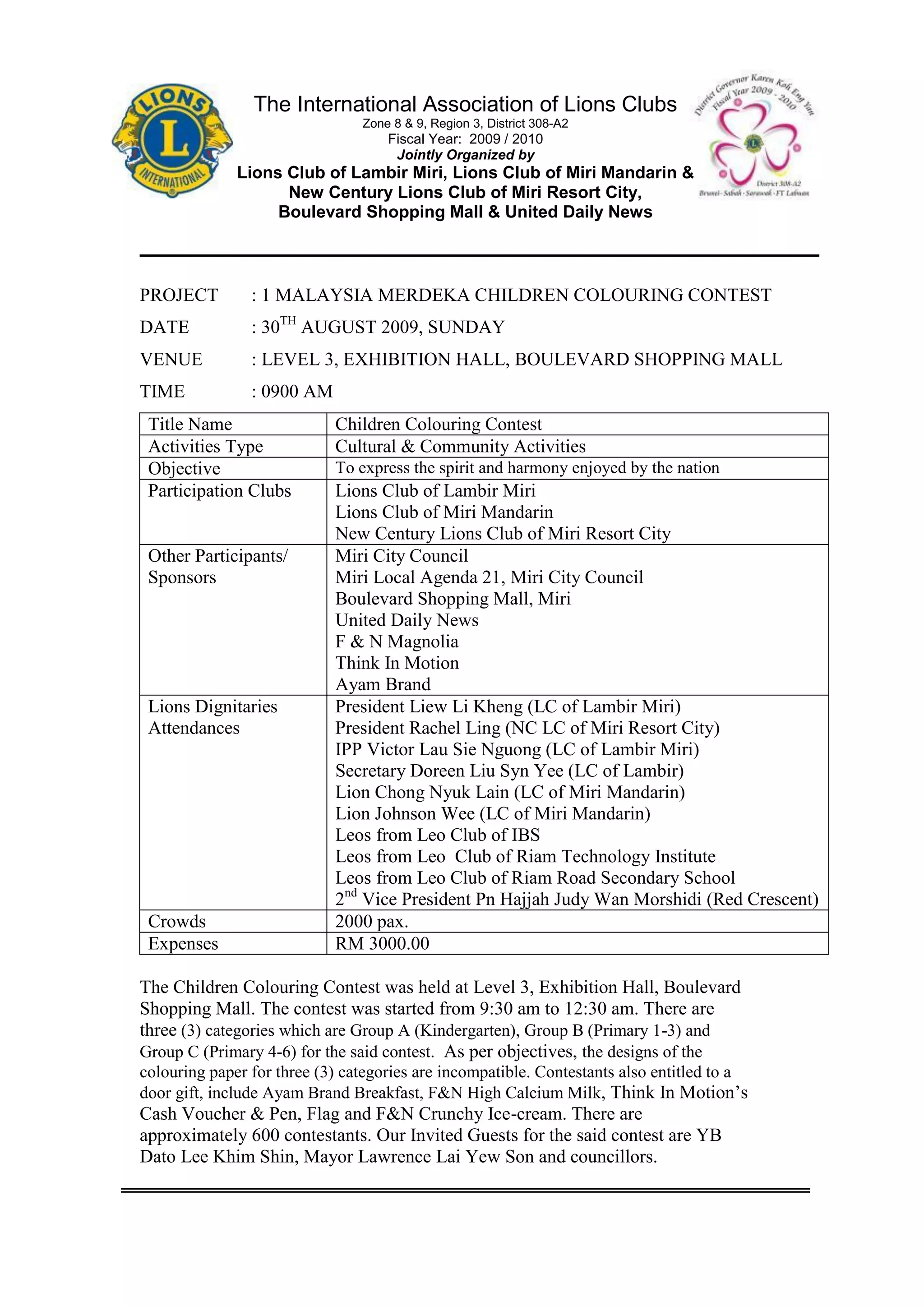 Colouring Report | PDF