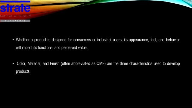 Colour, material, finish (cmf) | PPTX