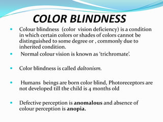Color vision : introduction, classification, causes | PDF
