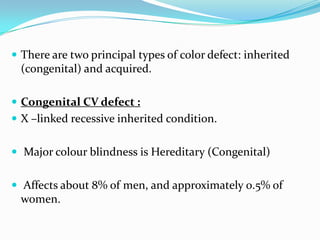 Color vision : introduction, classification, causes | PDF