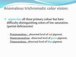 Color vision : introduction, classification, causes | PDF